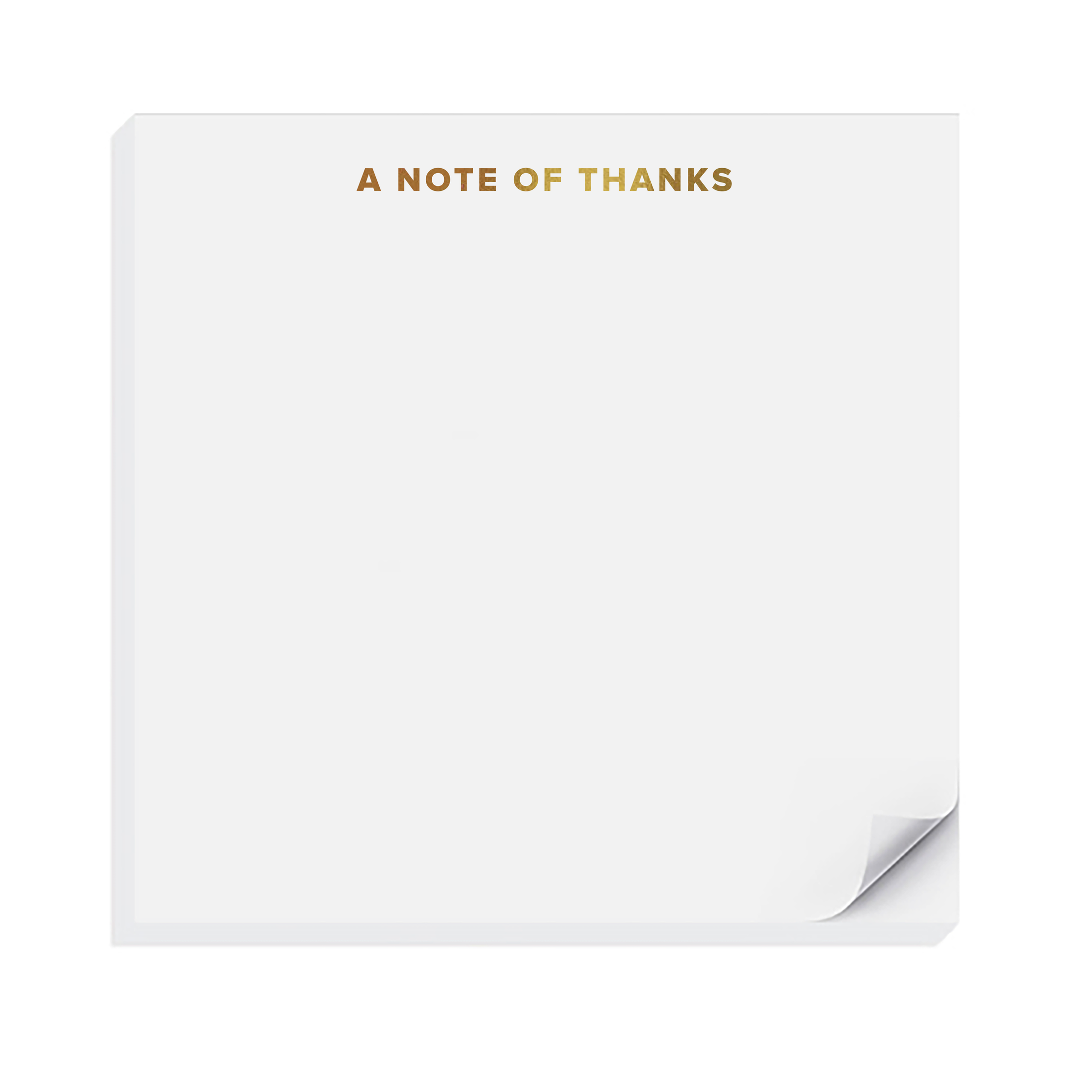 A Note of Thanks Charmpad® – Inclosed Letterpress Co